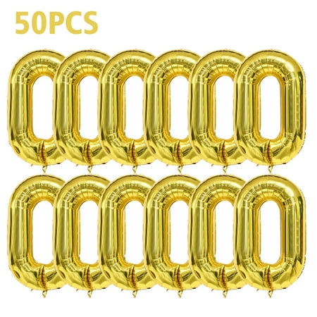 50pcs 16inch For 80s 90s Party Anniversary Retro Theme Foil Chain ...