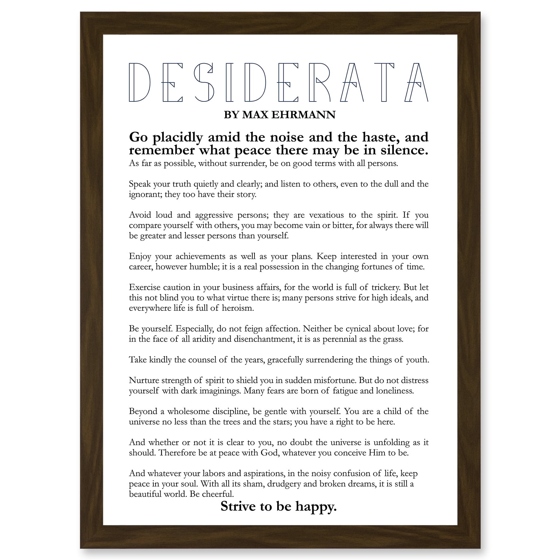 Desiderata Poem By Max Ehrmann Pdf - Infoupdate.org