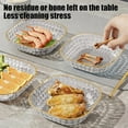 Clear Plastic Serving Tray for Snacks and Dried Fruit, Large Capacity ...