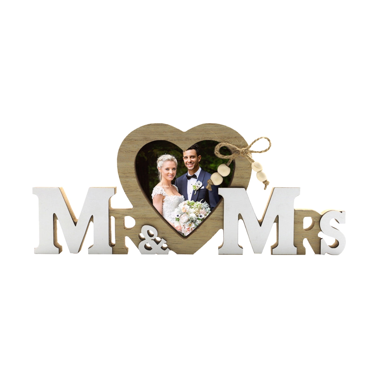 Ring Picture Frame Decoration Gifts Durable Wedding Anniversary Wooden ...