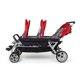 Gaggle Jamboree 6-Seat Folding Multi-Child Tandem Stroller with UV ...