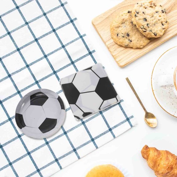 Birthday Galore Football Party Tableware Set for 24, Plates, Napkins ...