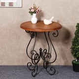Round Deco Scroll End Table - Walmart.com