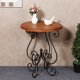 Round Deco Scroll End Table - Walmart.com