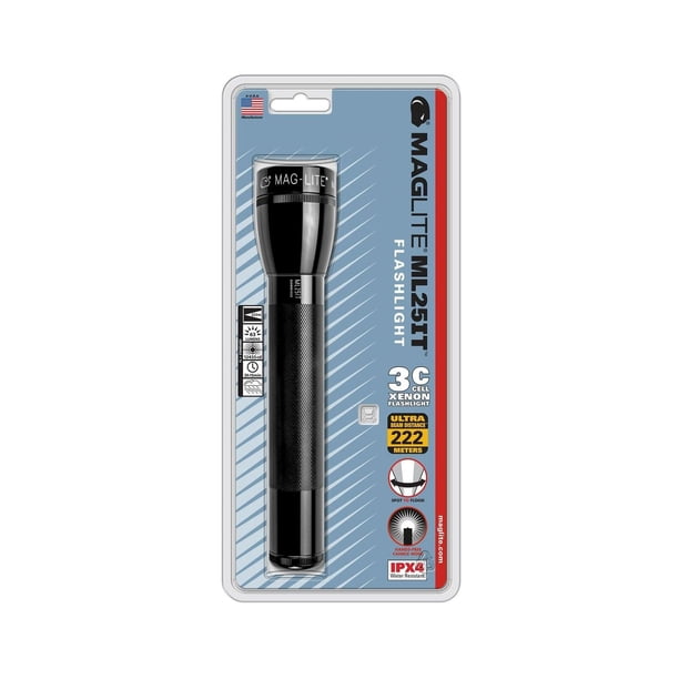Maglite 3C Cell, Black, Whs - Walmart.com - Walmart.com