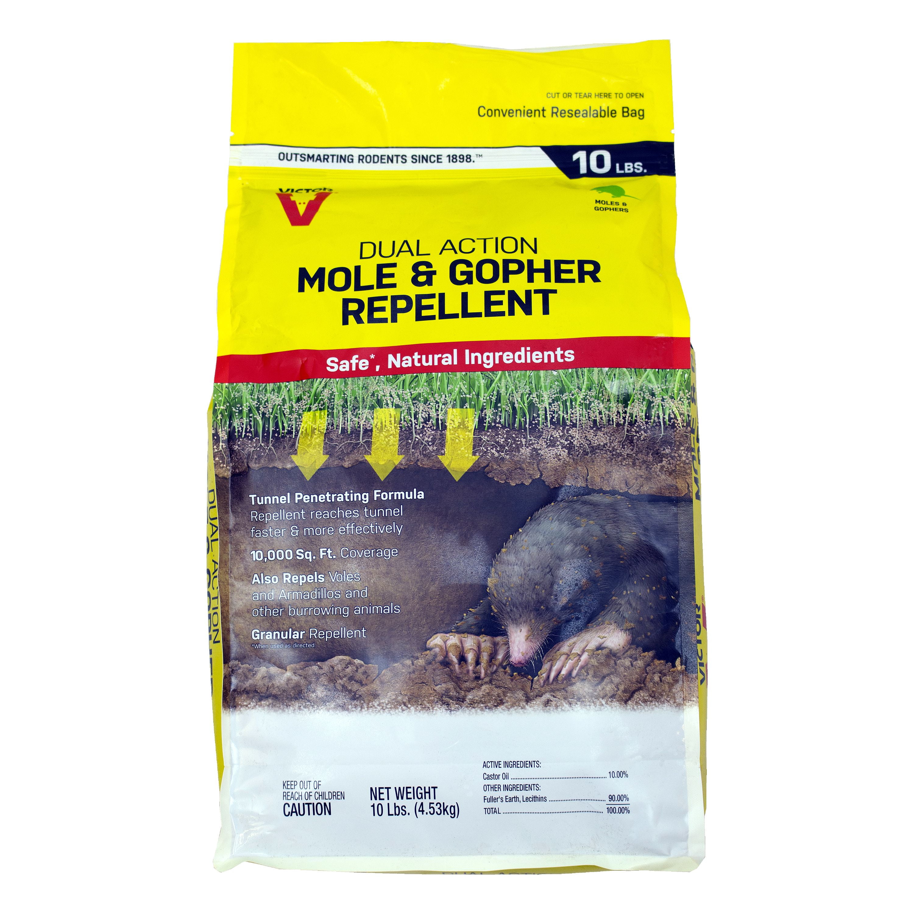 Victor Mole and Gopher Repellent Granules, 10 lb - Walmart.com