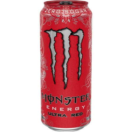 Monster Ultra Red Energy Drink Zero Sugar, 16 Fl. Oz., 4 Count ...