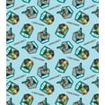 Springs Creative 18" x 21" Cotton Minecraft Steve and Alex Badges ...