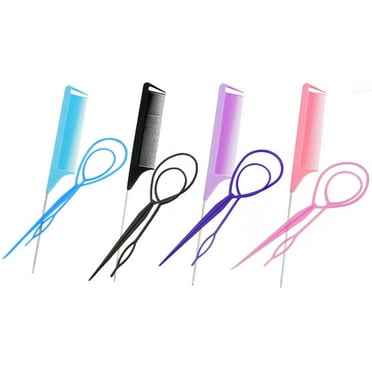 19 Pcs Hair Braiding Tool, DIY Hair Styling Tool Kit Updo Ponytail ...
