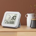 Indoor Digital Clock with Temperature Humidity Monitorings Portable ...
