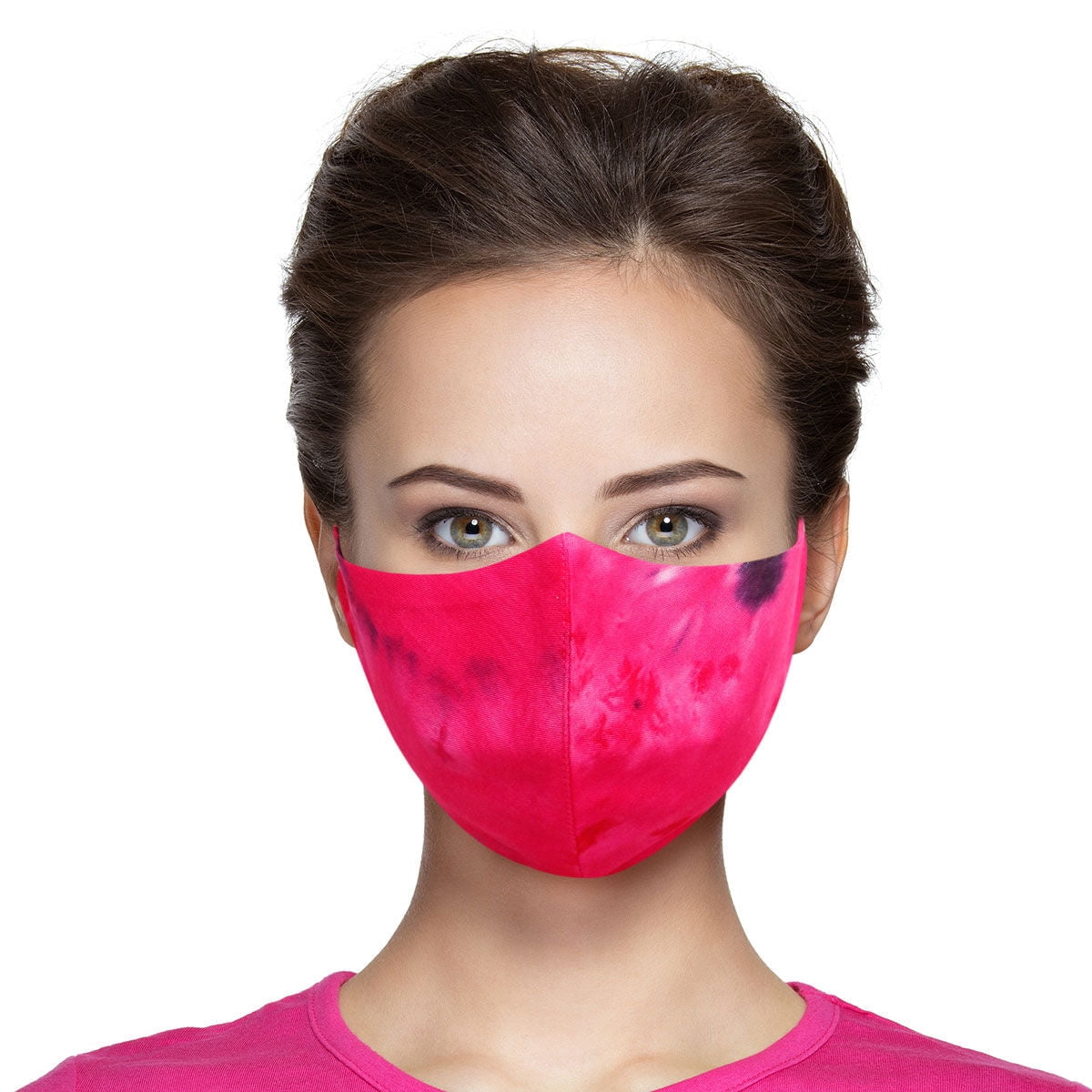 Fuchsia and Black Tie Dye Mask - Walmart.com