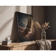 Affixzi Realistic Bald Eagle Wall Art Print, American Flag Patriotic ...
