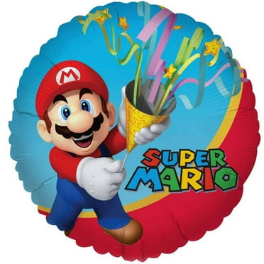Super Mario Bros. 12" Red/Blue Party Balloons, 6-Pack - Walmart.com