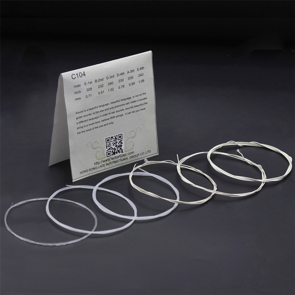 Nylon Guitar Strings Set Transparent String for Classical Guitar Bass ...