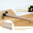 Luxshiny 4Pcs Wooden Hammer Handles Replacement Hardwood Tool Handles ...