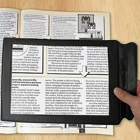 A4 Full Page Reading Magnifier 3X Handheld Reading Aid Plastic ...