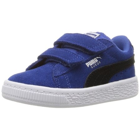 PUMA Baby Suede 2 Straps Inf Sneaker, True Blue Black, 5 M US Toddler ...