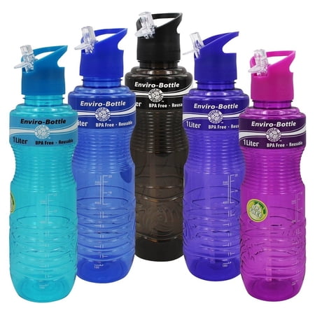 New Wave Enviro Products - BPA Free Water Bottle Assorted Colors - 1 ...