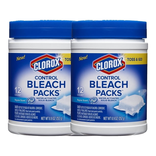 Paquetes de lejía Clorox Control Regular Activados con Agua 12x2 ...