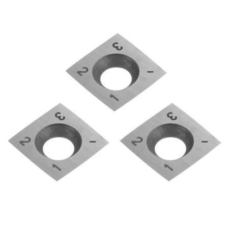 3pack 15mm Square Carbide Cutters with 2" Edge Radius 15x15x2.5mm-R50 ...