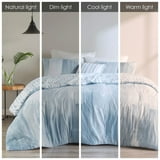 N Natori Queen Bedding, Brush Stroke Print Reversible Comforter Set ...