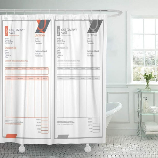 PKNMT Orange Invoice Quotation Design Blue Form Receipt Order Bill ...