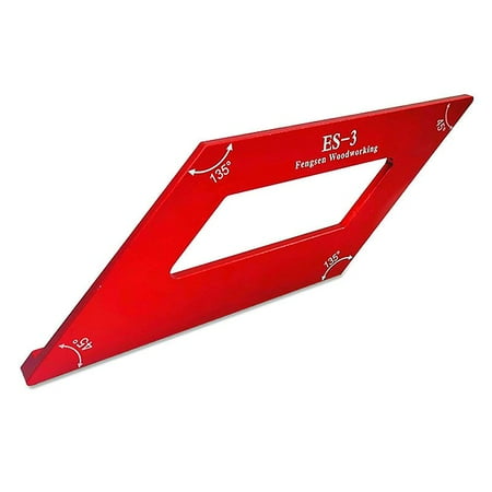 Multi Woodworking Scribe Ruler Aluminum Alloy Angle Ruler Woodwork 45/ ...