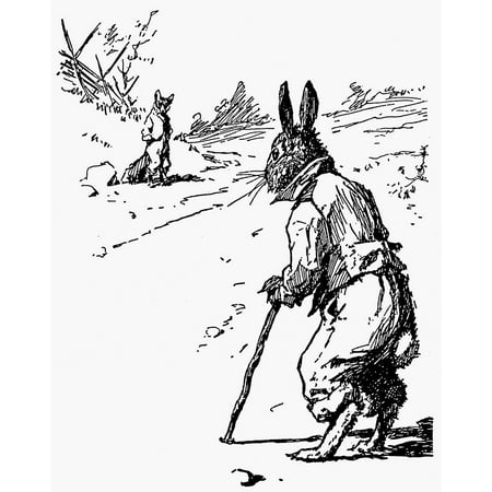 Harris: Uncle Remus, 1895. /Nbrer Rabbit And Brer Fox. Pen-And-Ink ...