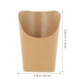 Omeite 14 oz Disposable Kraft Paper Ice Cream French Fries Cup Slanted ...