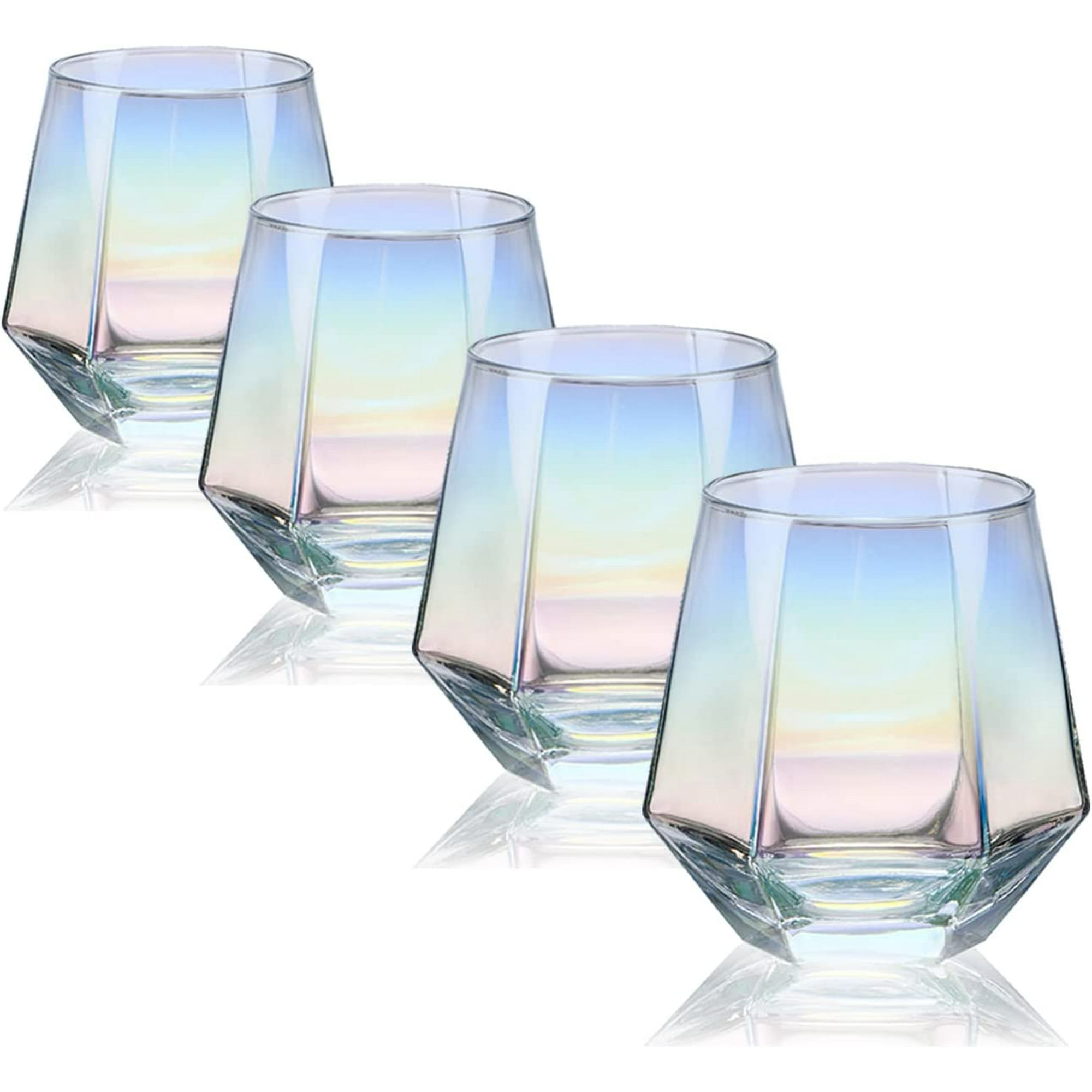 Click here for Yeacher Wine Glasses Set Of 4 (10 Oz)  Stemless Wi... prices