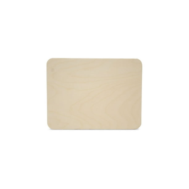 Wood Rectangle Plaque 10-inch x 7-1/2 inch, 1/4-inch Thick, Pack of 5 ...