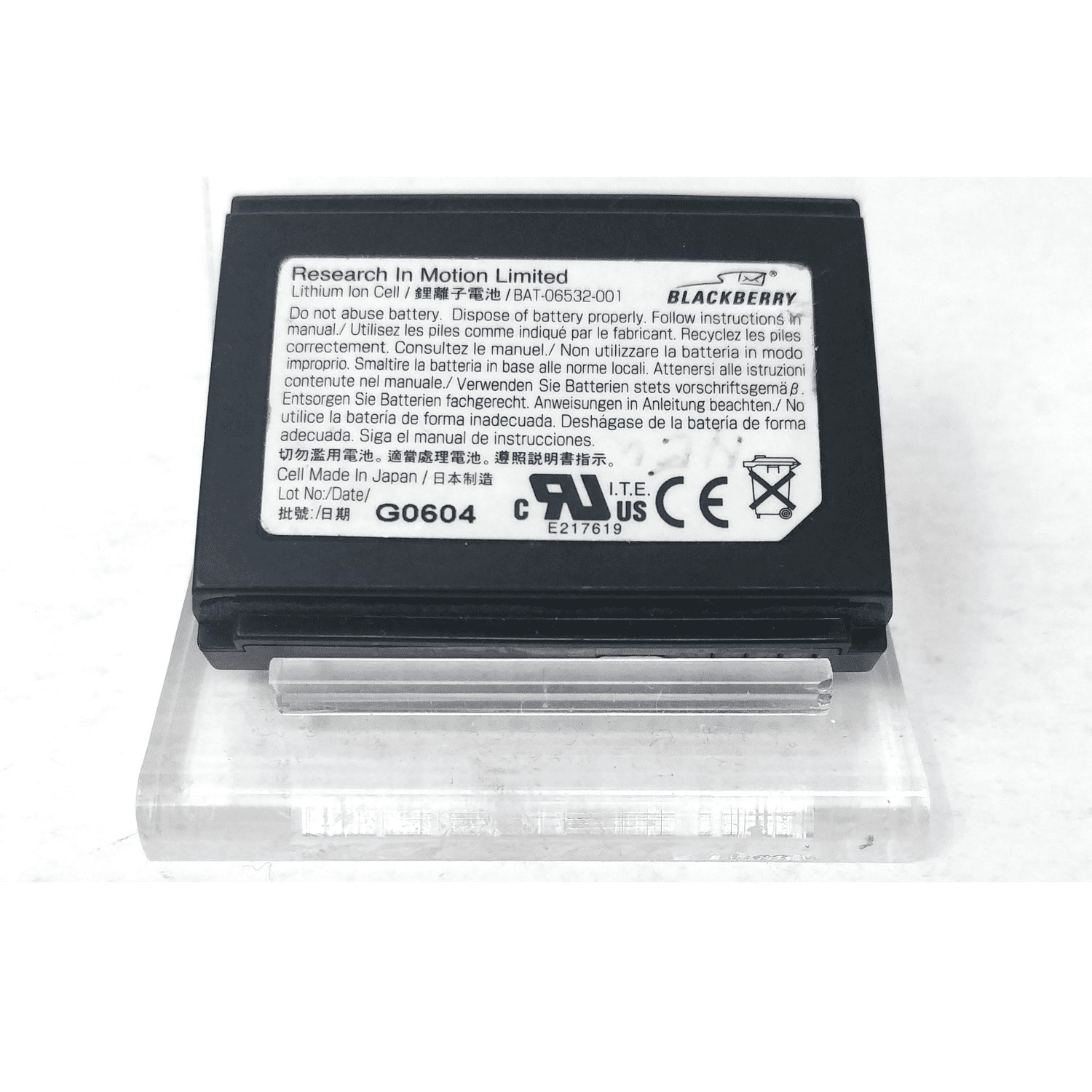 Blackberry G0604 BAT-06532-001 Lithium Li-ion Battery - Black - Walmart.com