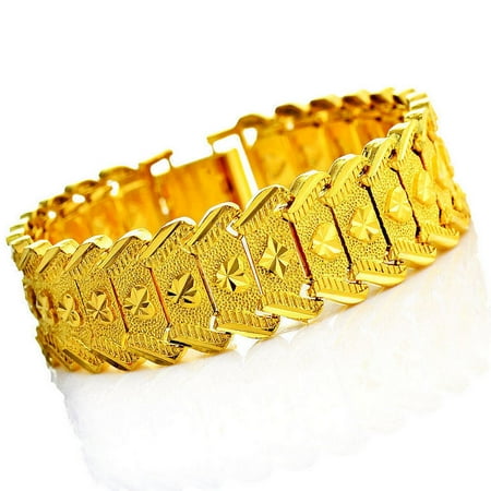 Lepai Vietnam Shajin 3D hard gold men's watch chain car flower boss ...