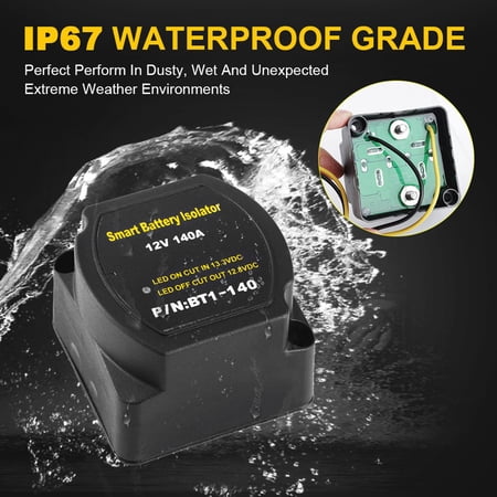 12V 140A Dual Isolator Battery Protector Dual Battery Chargers Fit ...