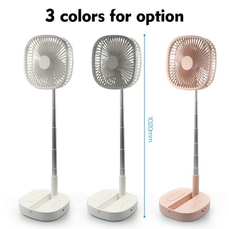 Folding Stand Fan with Remote Control Mini Telescopic Fan USB ...