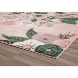 Rugs America Hanna VA40D Rose Garden Pink Floral Transitional Pink Area ...