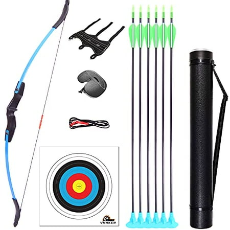 VNAKER Youth Archery Bow Sets and Sucker Arrows, Archery Practice Bow ...