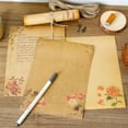 DOYOUNG 8 Sheets Antique Stationary Paper Set 6" x 8" Kraft Letter ...