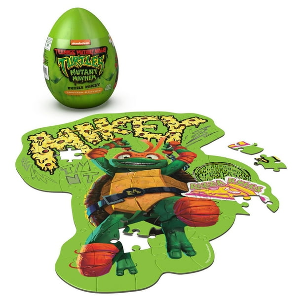 Teenage Mutant Ninja Turtles 100-Piece Mikey Puzzle in Egg Package ...
