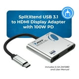 OREI SplitExtend HDMI Adapter, Dual Multiple Monitor Display, 3 Screens ...