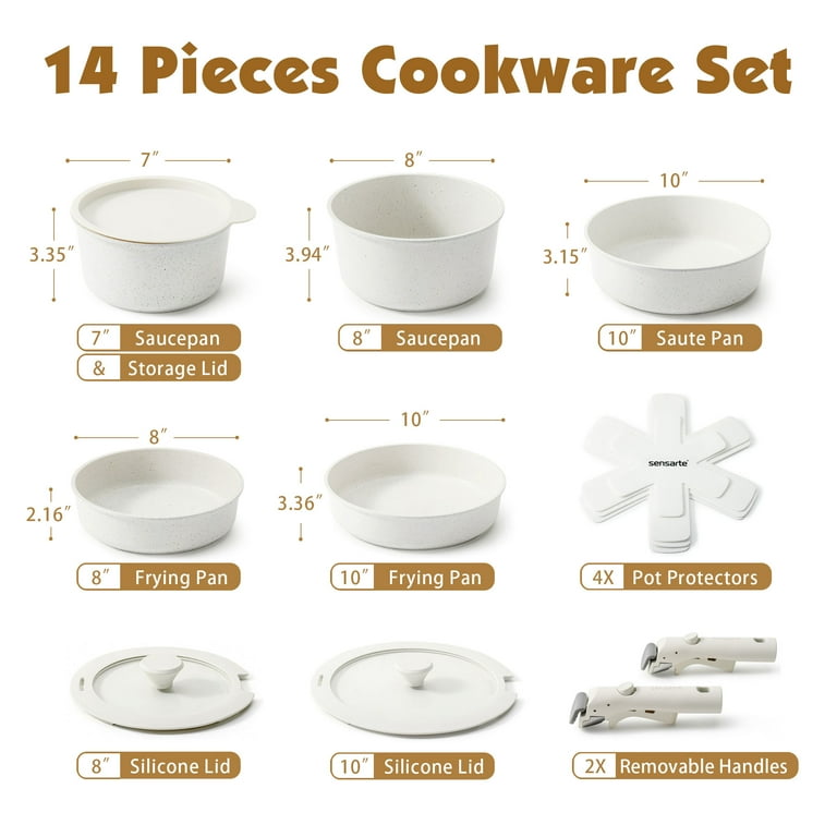 Stackable Pots And Pans Sets 10 Piece Stackmaster Cookware Set