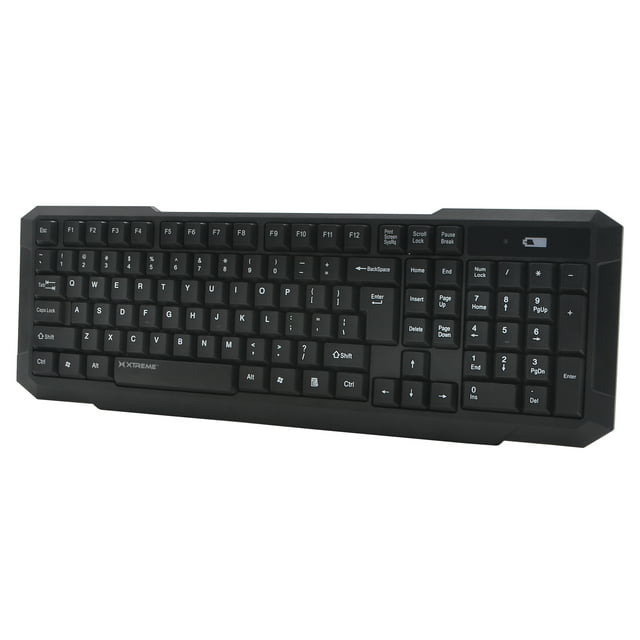 Xtreme Wireless Keyboard For Desktop Computers, USB Nano Receiver, Plug ...