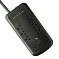 Hyper Tough Surge Protector with 8 Outlets 2-USB Ports 2440 Joules ...