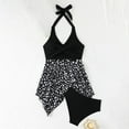 YAYUBA Women Swimsuits Stylish Tie Bikini Set With Sheer Mesh Skirt ...
