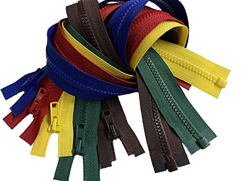 YKK #3 Zipper, 10pcs Separating Jacket Zippers for Sewing Coat Jacket ...