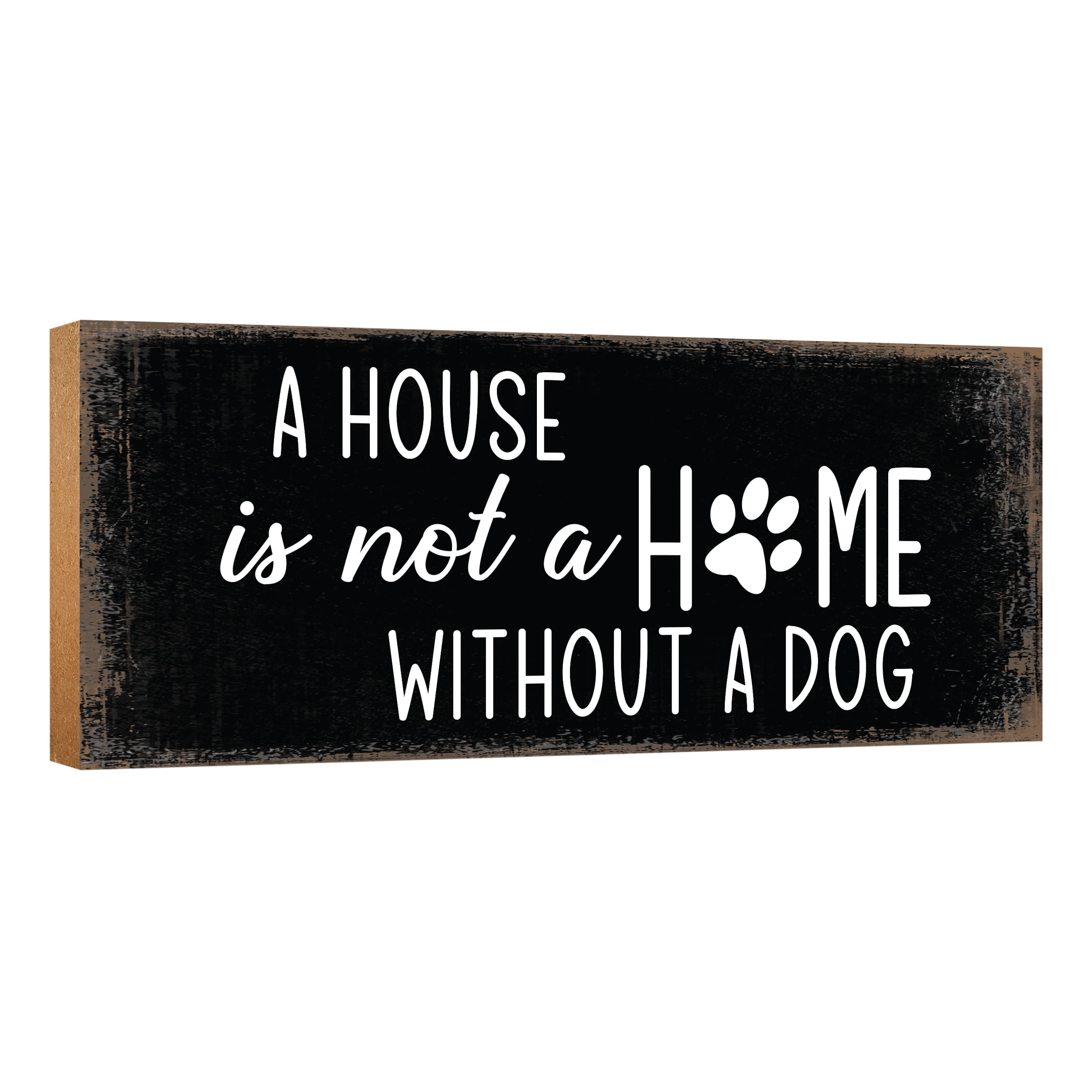 LifeSong Milestones Inspirational Dog Sign Wooden Tabletop Decor for ...
