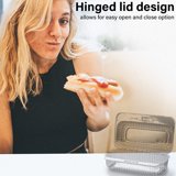 MT Products Plastic Hot Dog Container with Lid 6.5" x 2.75" x 2.6 ...