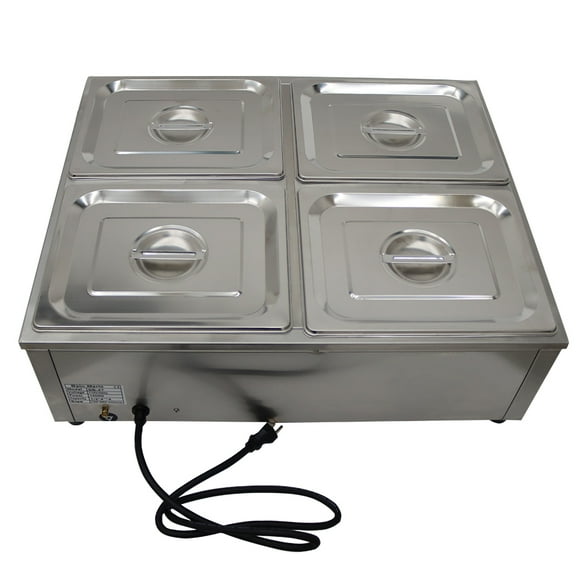 4 Pan Electric Food Soup Warmer Commercial Buffet Food Warmer ...