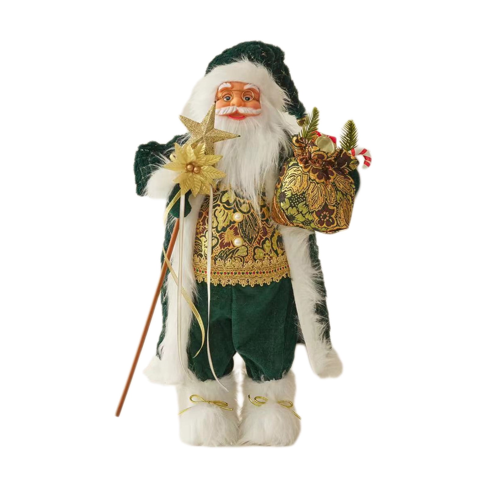 Click here for Cheapark 12 Inch Standing Santa Claus Doll - Festi... prices