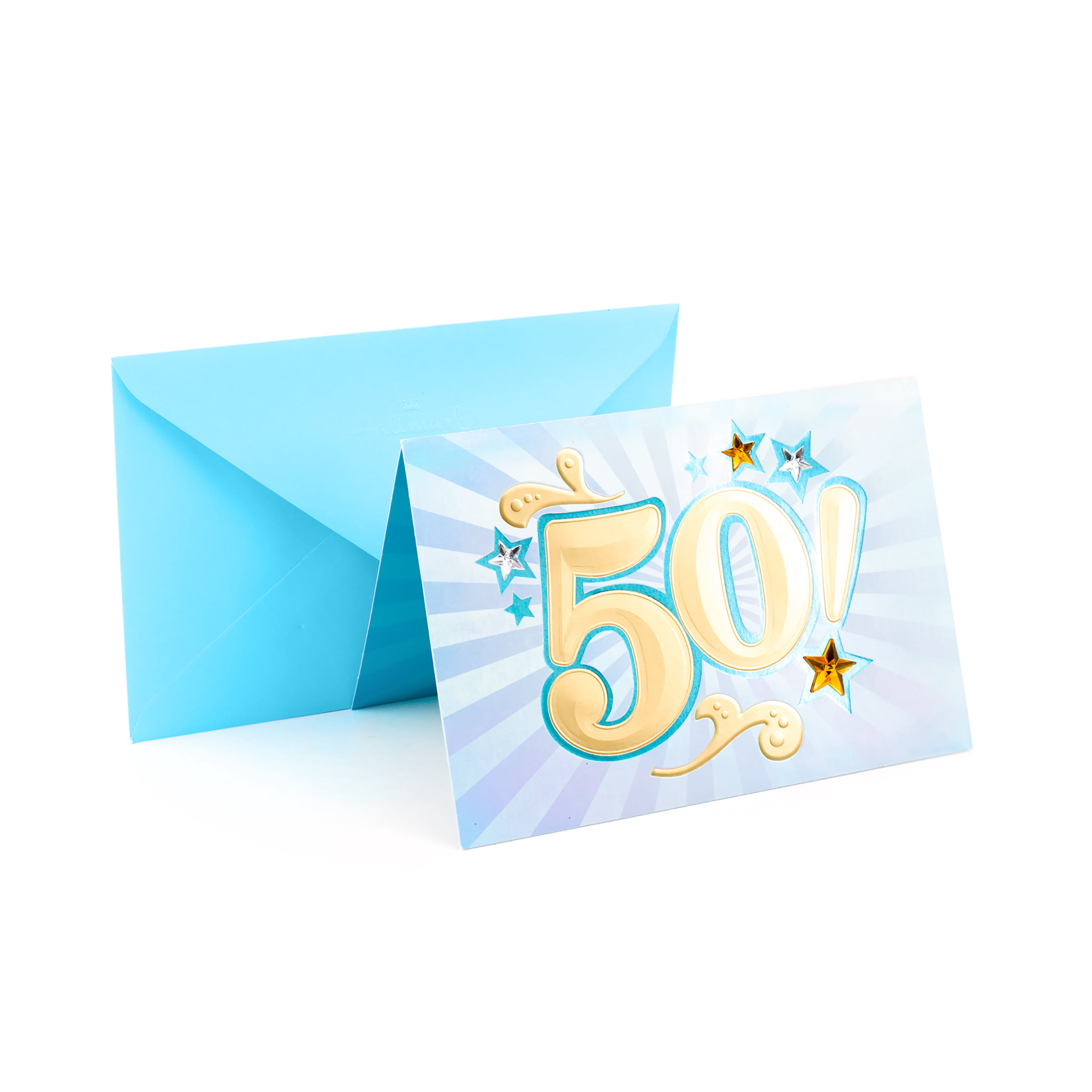 Hallmark 50th Birthday Greeting Card Bling Walmart Walmart